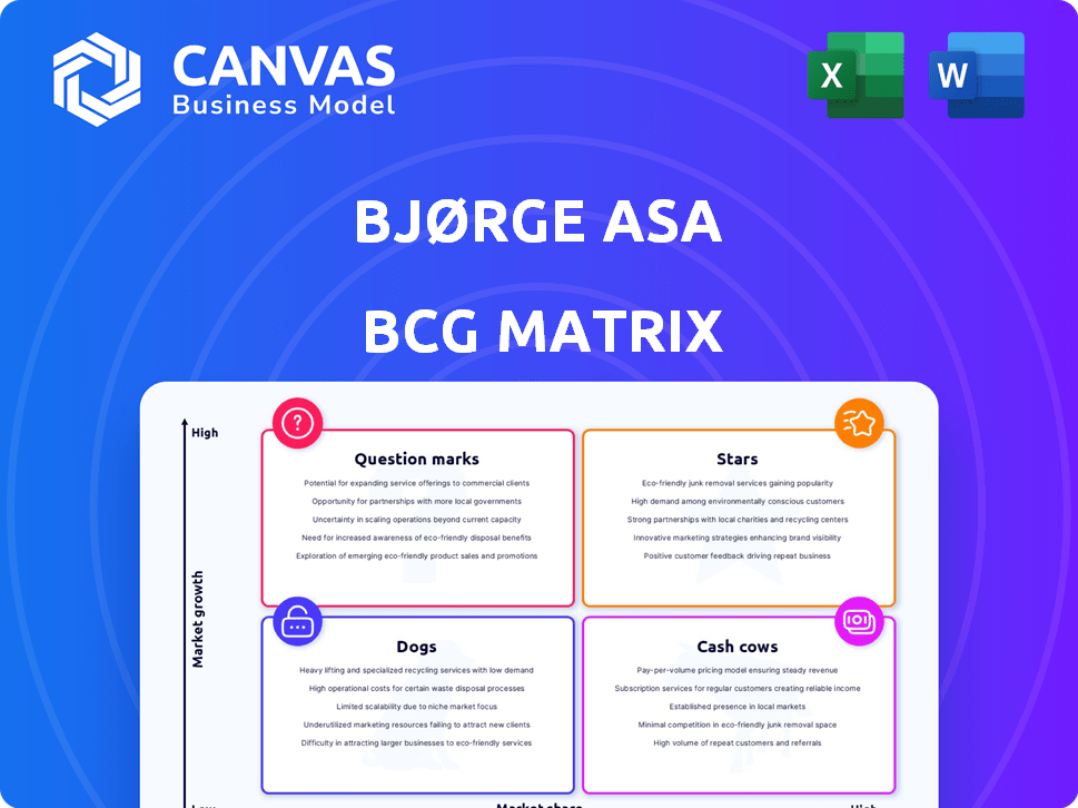 Análisis de matriz Bjørge ASA BCG – CanvasBusinessModel.com