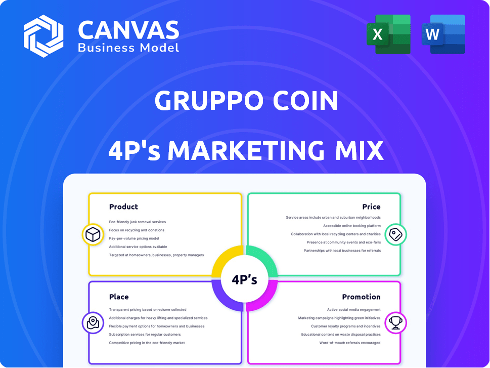 Marketing Mix Analysis of Gruppo Coin – CanvasBusinessModel.com