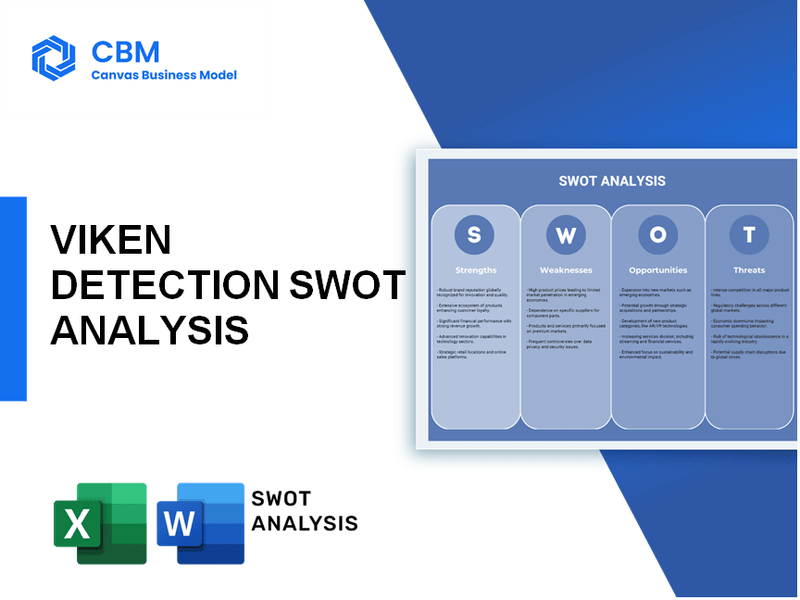 Viken Detection SWOT Analysis – CanvasBusinessModel.com Viken Detection SWOT Analysis – CanvasBusinessModel.com
